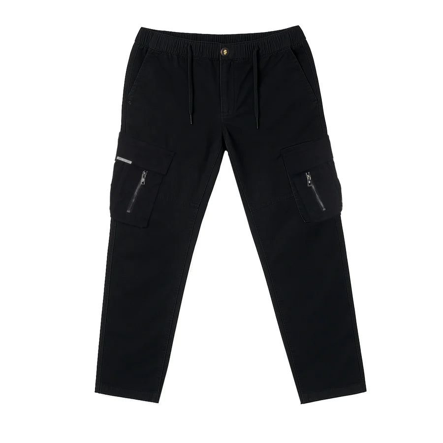 DRAW STRING CARGO PANTS NEGRO – DI LUSSO